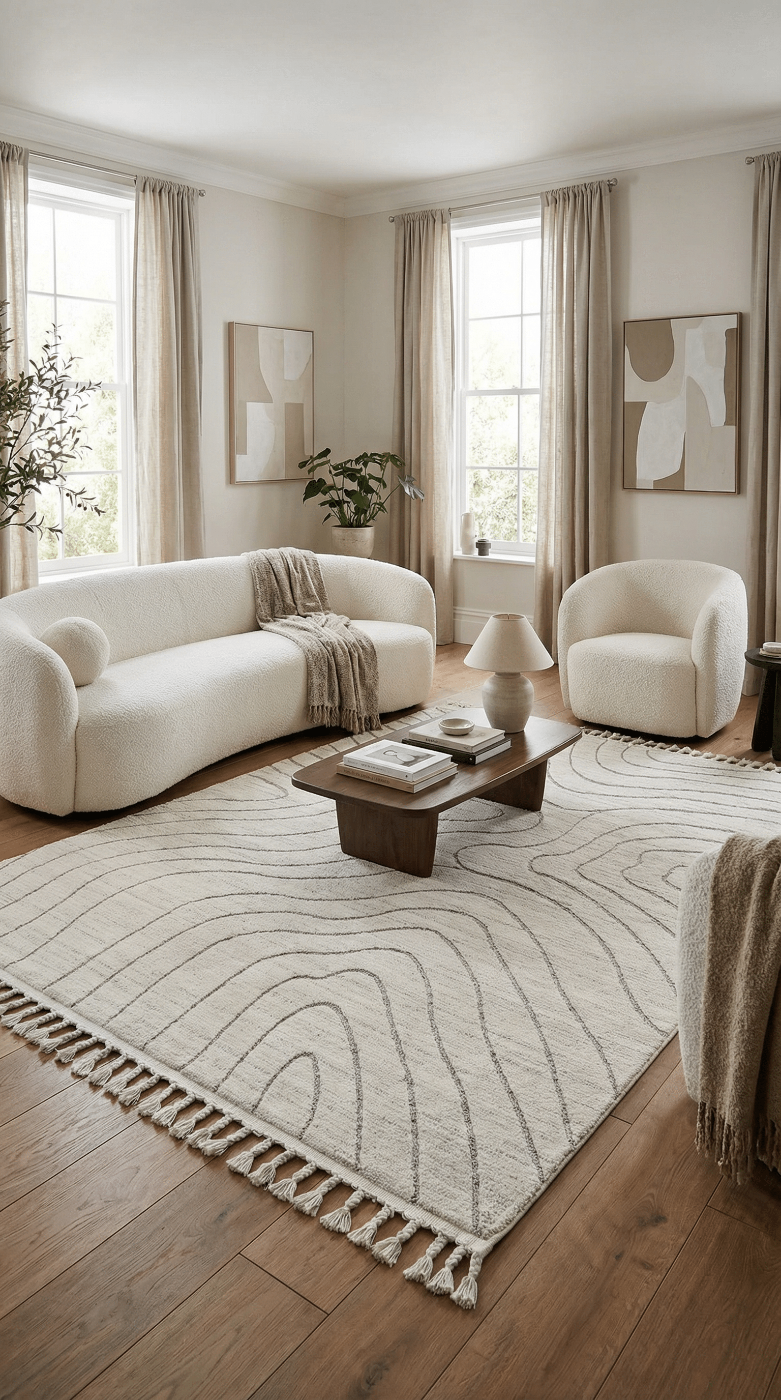Arctic Contour Natural / Mink Rug